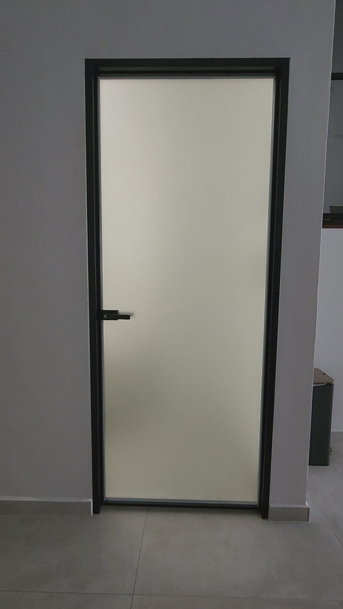 Ultra Slim Aluminium Glass Door (Room or Toilet Door) – STEELDIOS