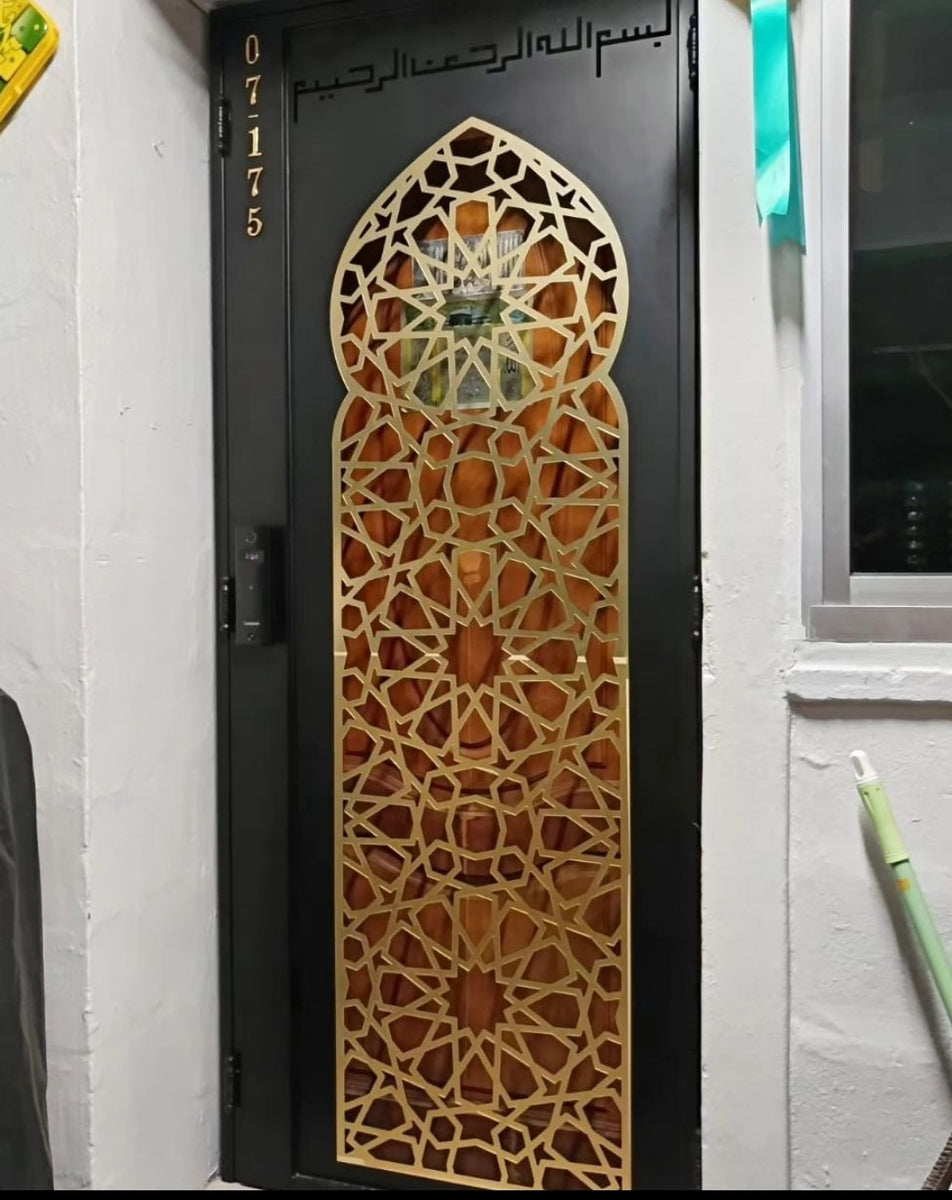 Mild steel gate 36 (24K islamic design gate) – STEELDIOS